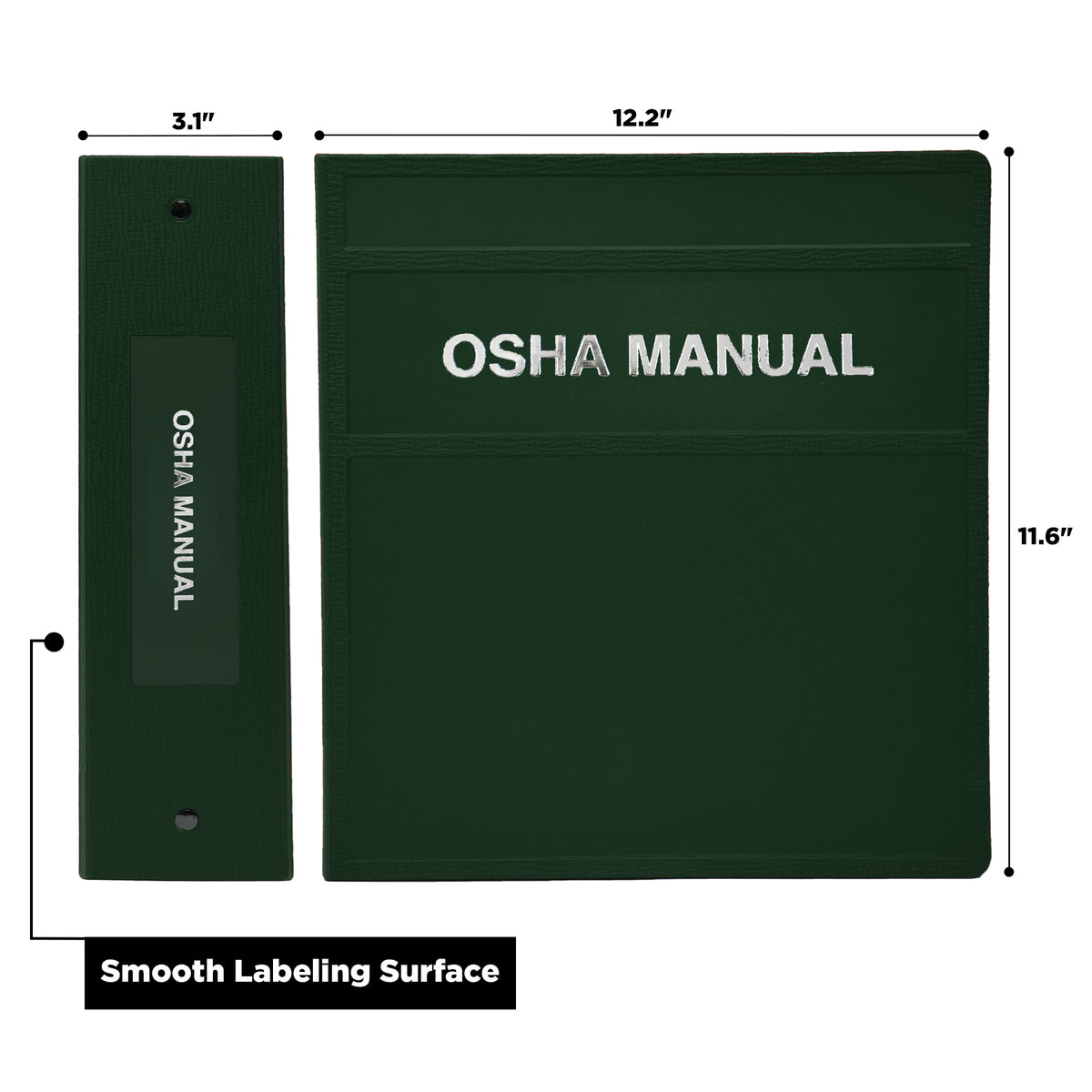 Heavy Duty Ring Binder for OSHA Manuals – Side Opening | Carstens