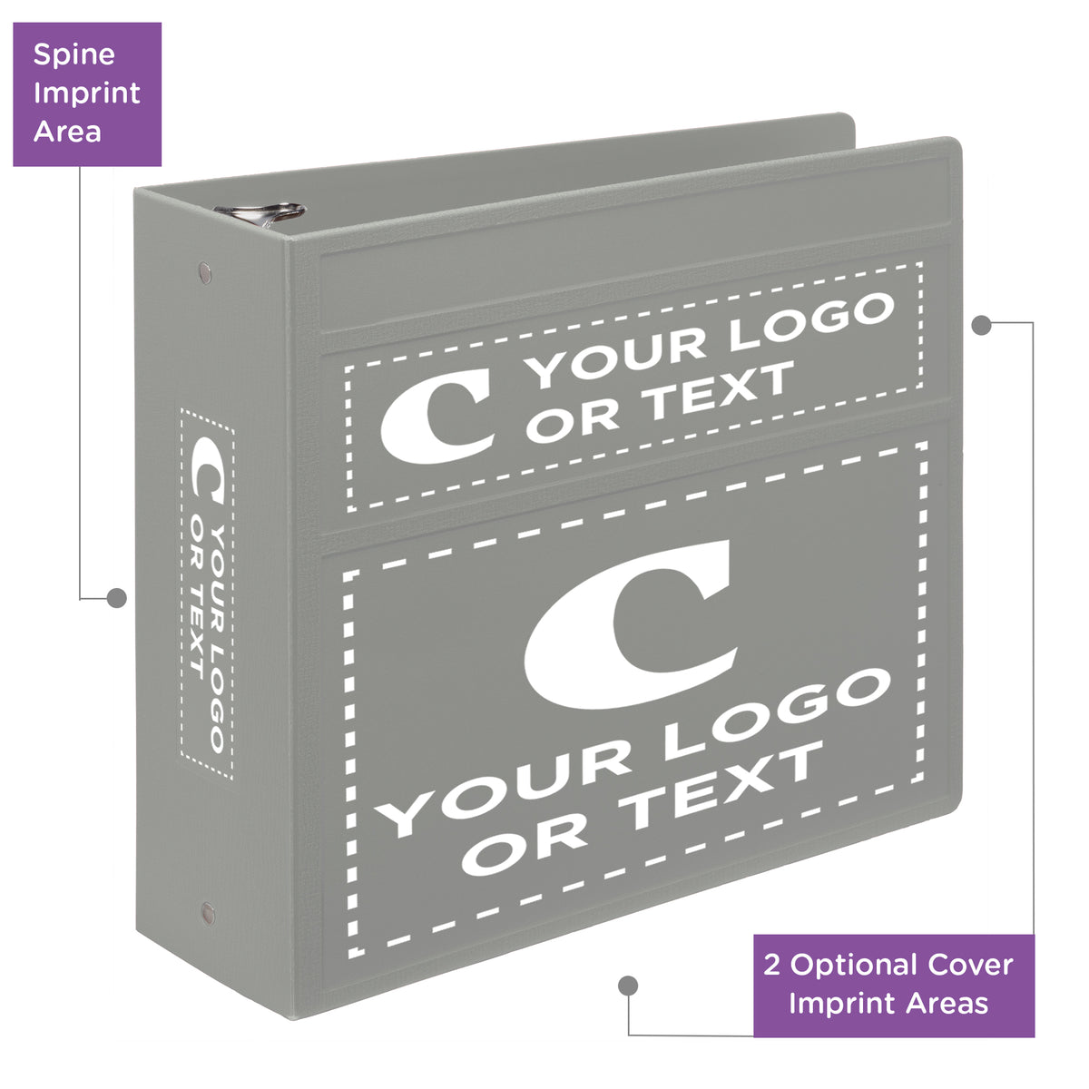 Custom 4-Inch Heavy Duty 3-Ring Binder – Side Opening | Carstens