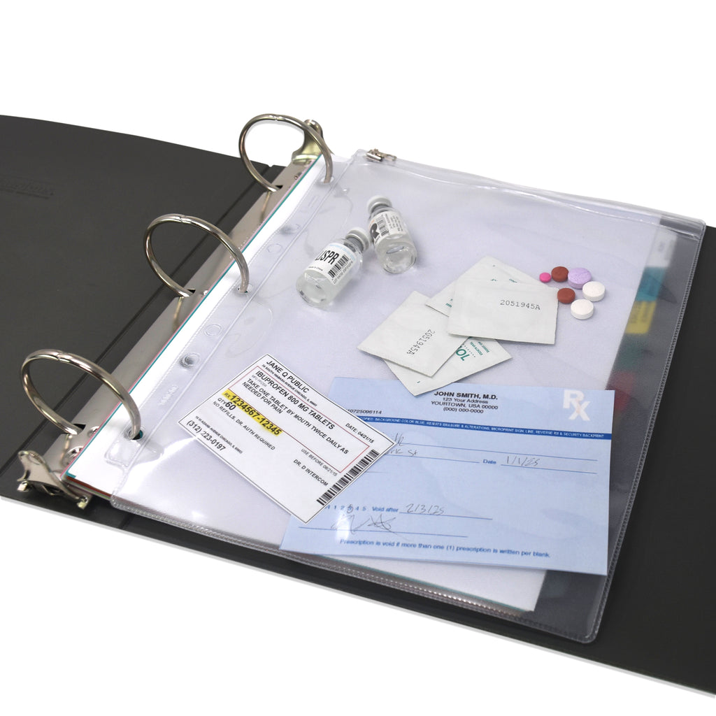 Zipper Pocket for Side Opening Ring Binders | Carstens