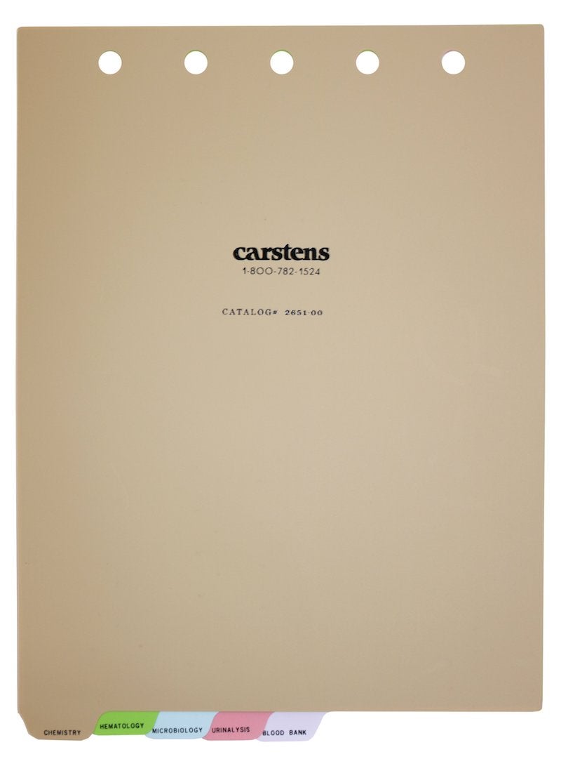 Heavy Duty Plastic Medical Lab Divider Set | Carstens