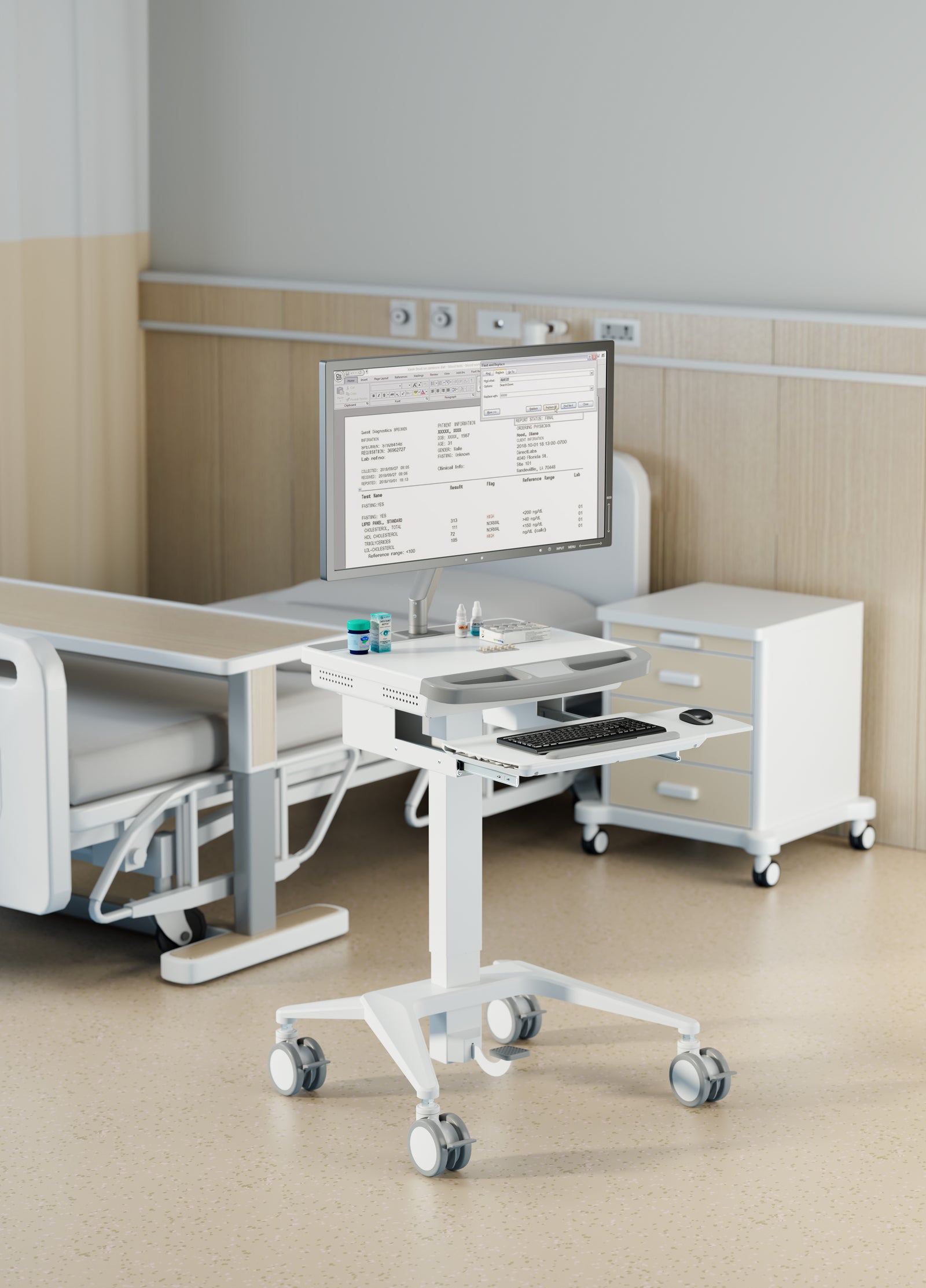 CarePod Pro Mobile Workstation On Wheels | Carstens