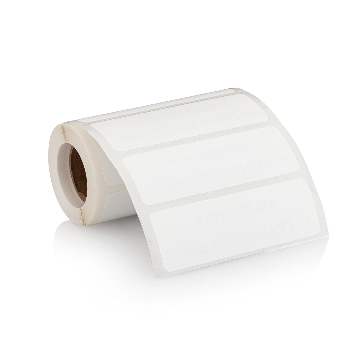Blank White Alert and Instruction Label, W3" x H1" (Roll of 120) – Carstens
